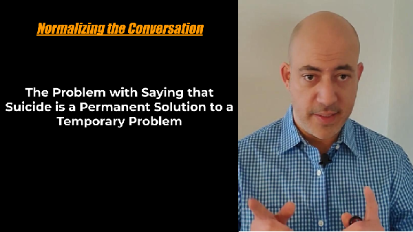 The Problem with Saying Suicide is a Permanent Solution to a Temporary Problem | Blog | David ...